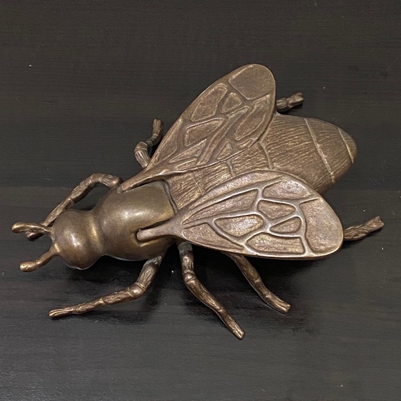 Accents | Vintage Mcm Mid Century Modern Huge Large Fly Insect Brass ...
